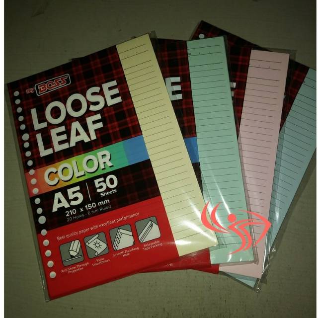 Jual Isi binder A5 warna Bigboss isi 50 lbr | Shopee Indonesia