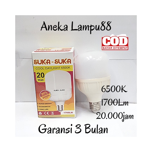 Jual Lampu led 20 watt suka suka paket 10 pcs - Bohlam 20watt suka suka putih | Shopee Indonesia