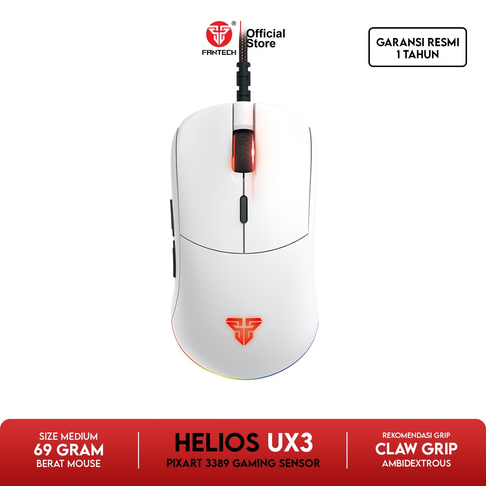 Jual Fantech HELIOS UX3 Mouse Gaming RGB Pixart 3389 | Shopee Indonesia