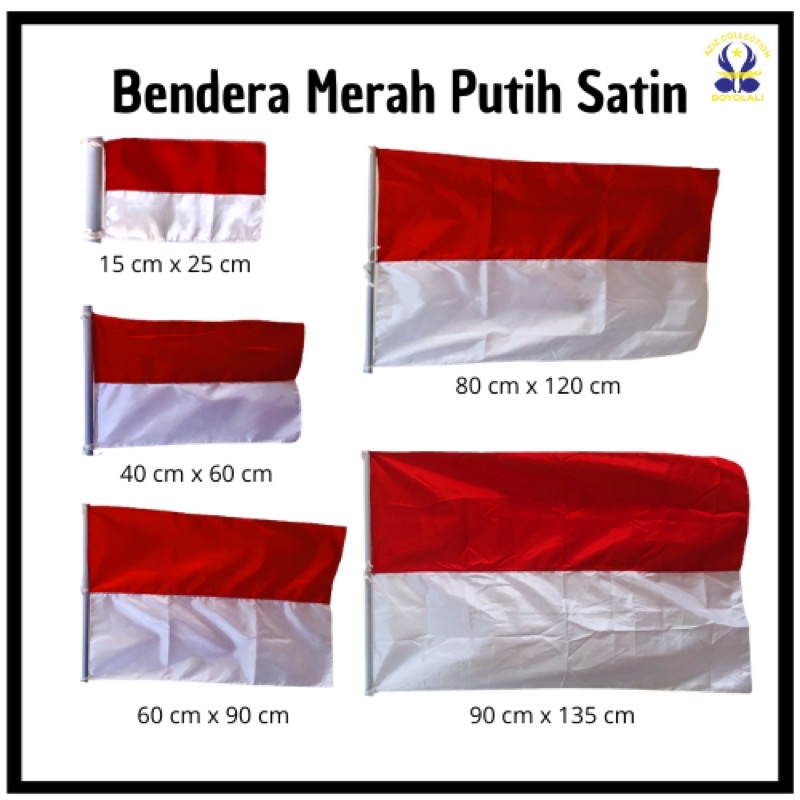 Jual Bendera Merah Putih Agustusan Katun dan Satin berbagai ukuran ...