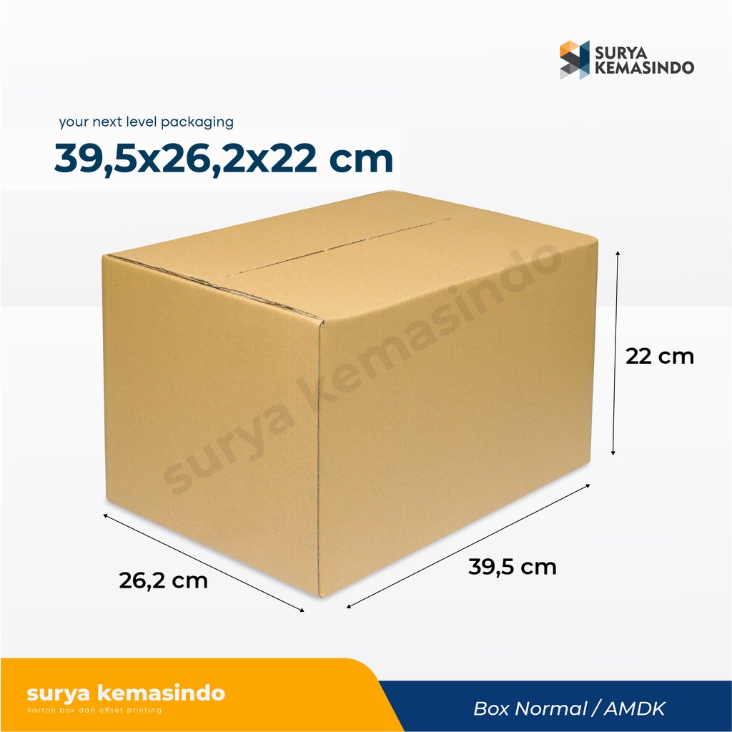 Jual Box 39.5X26.2X22 cm (amdk 24X600 ml) Karton/kardus/paking/Kemasan ...