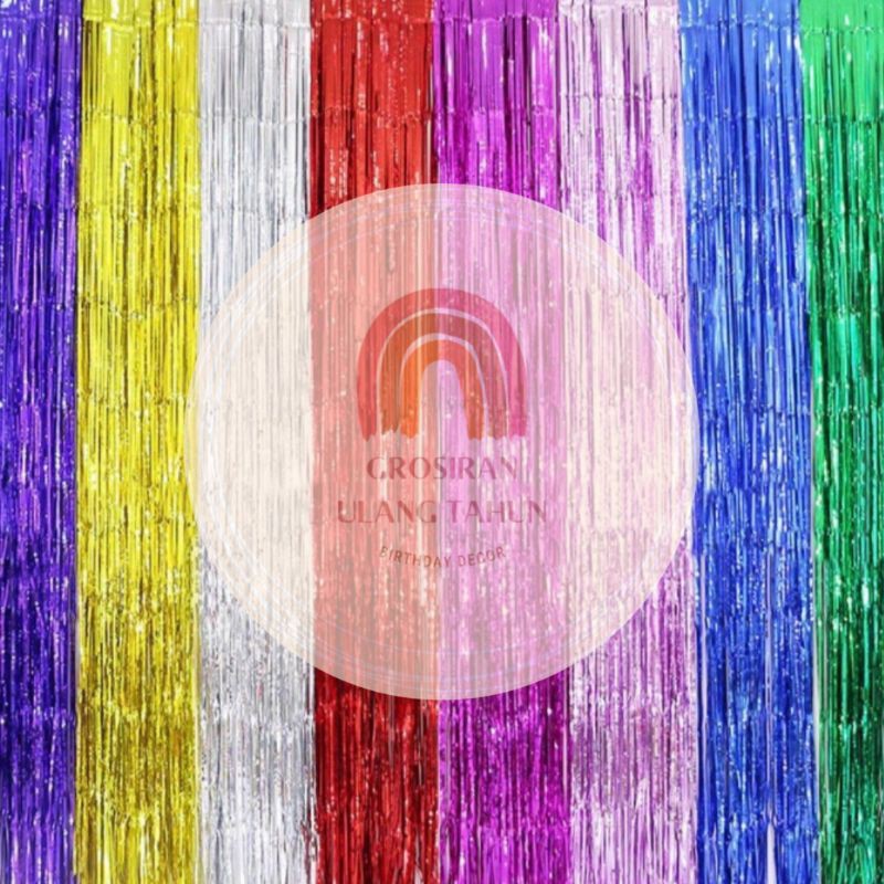 Jual Tirai Rumbai Plastik / Tirai Rumbai Ulang Tahun / Tirai Rekorasi ...