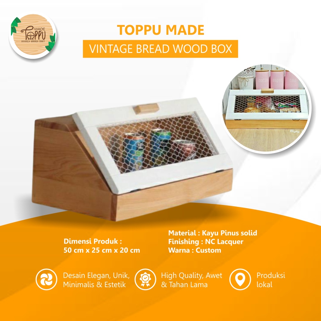 Jual Tempat Penyimpanan Menyimpan Wadah Makanan Roti Tawar Toppu Made ...