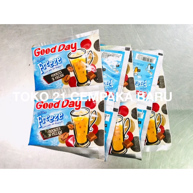 Jual Good Day yg Freeze Rasa COOKIES N CREAM 1 renceng isi 10 sachet ...