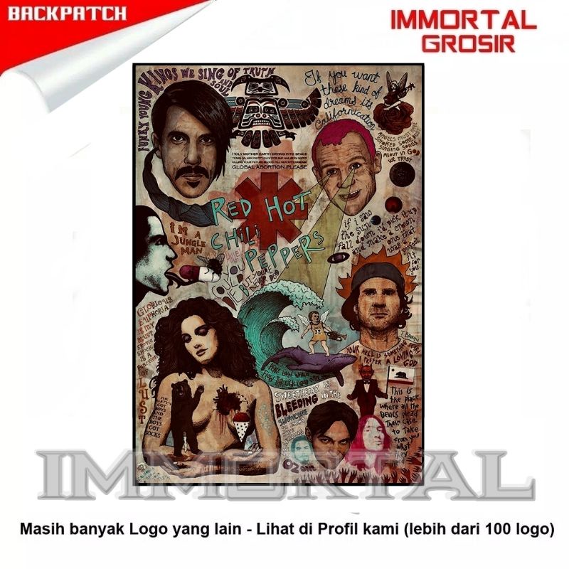 Jual Backpatch emblem punggung band rhcp jumbo besar | Shopee Indonesia