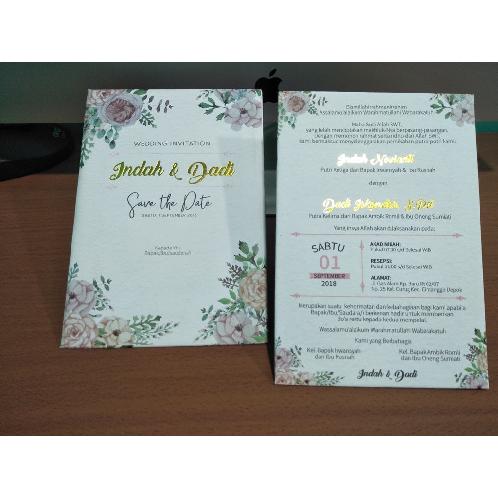 Jual Undangan Pernikahan Hard Cover Potret | Shopee Indonesia