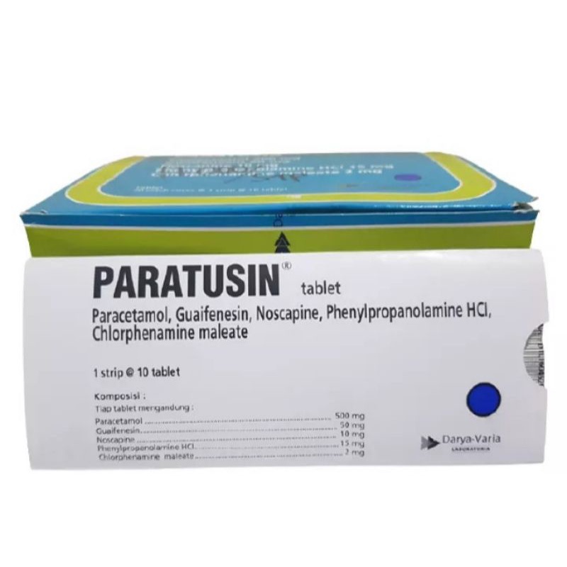 Jual Paratusin tablet Obat batuk pilek 1 strip isi 10 tablet | Shopee ...