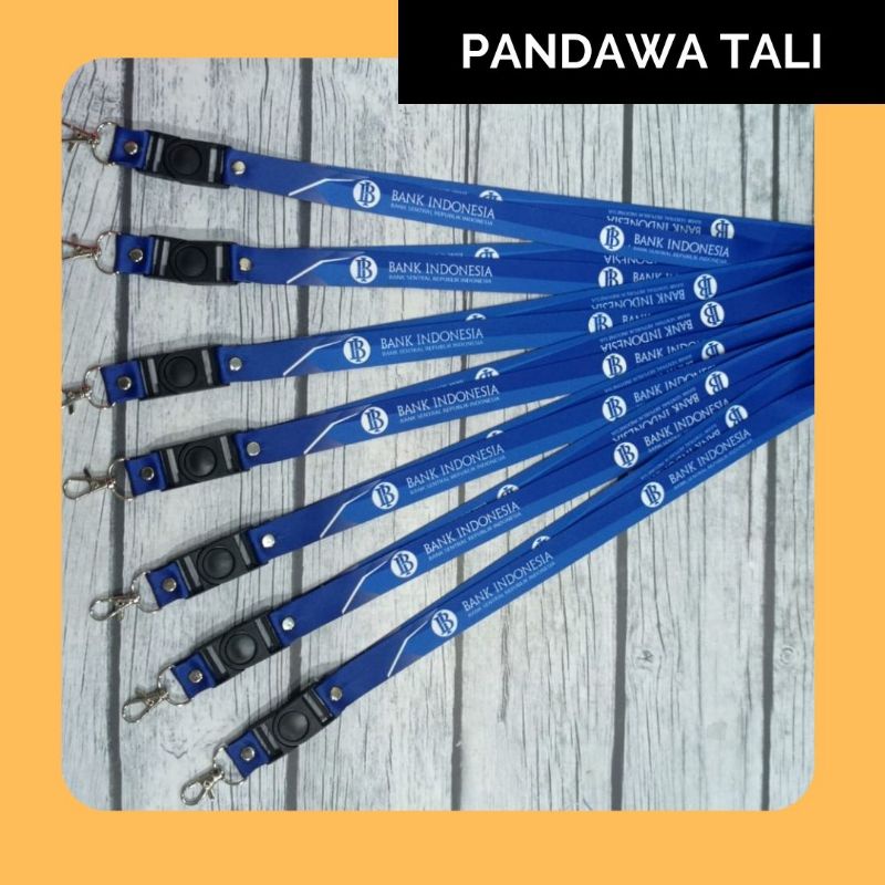 Jual Lanyard Bank Indonesia Warna Biru/Lanyard Bank Indonesia/ FREE ...