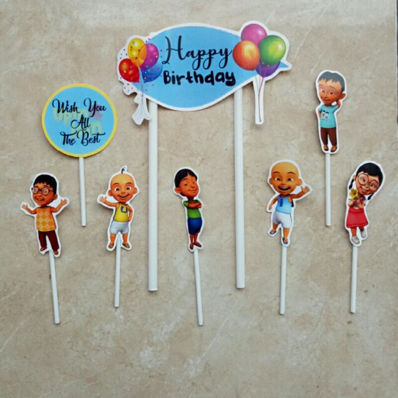 Jual topper toper hiasan tusukan kue cake ulang tahun happy birthday ...