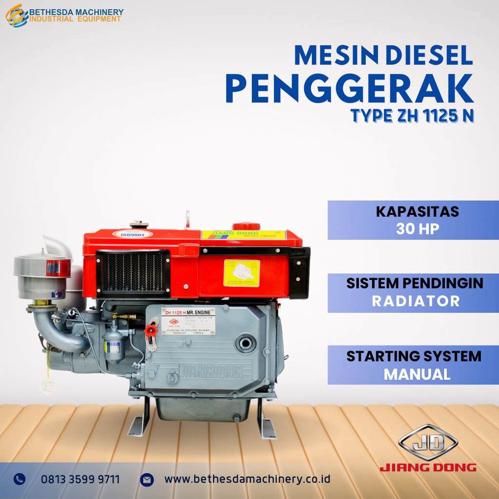 Jual Diesel Engine Jiangdong 30HP - Mesin Penggerak 30 HP / 30PK ZH 1125 N | Shopee Indonesia
