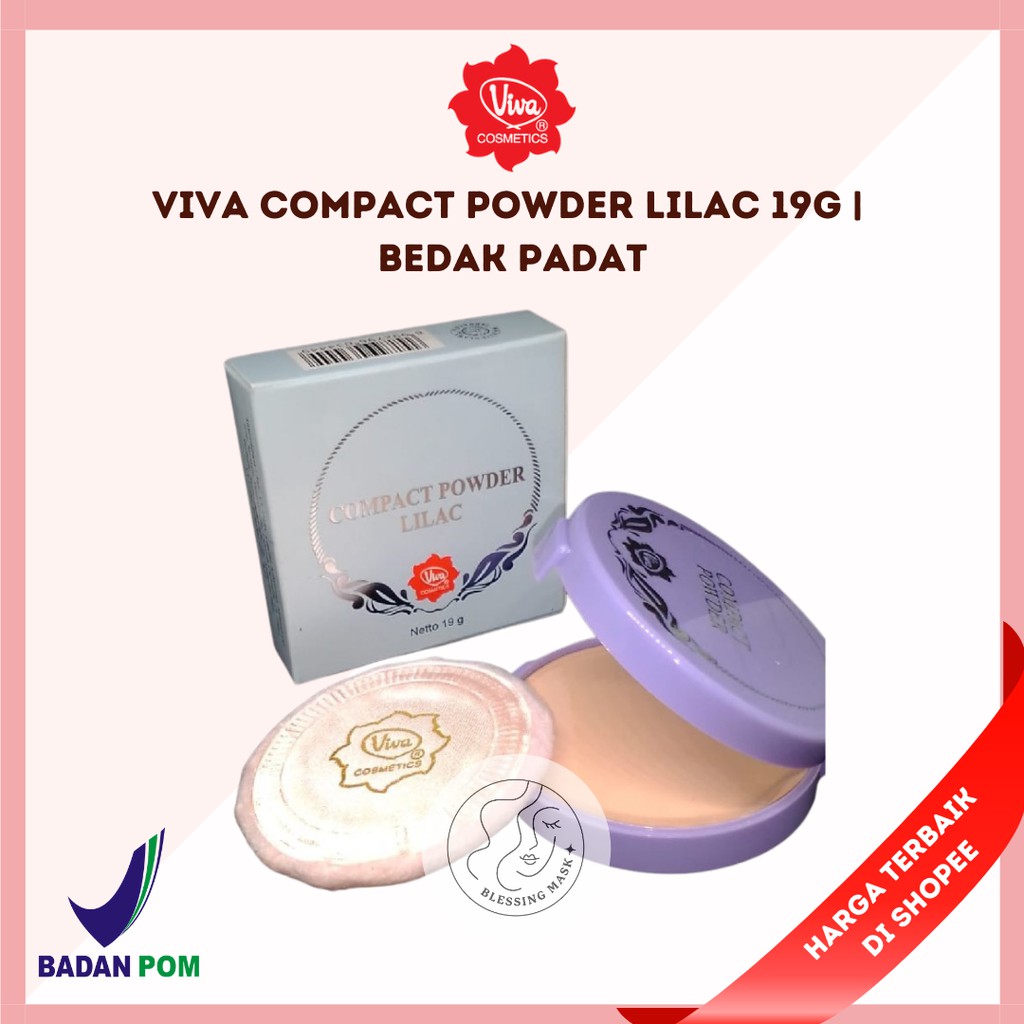 Jual Viva Compact Powder Lilac 19g | Bedak Padat | Shopee Indonesia