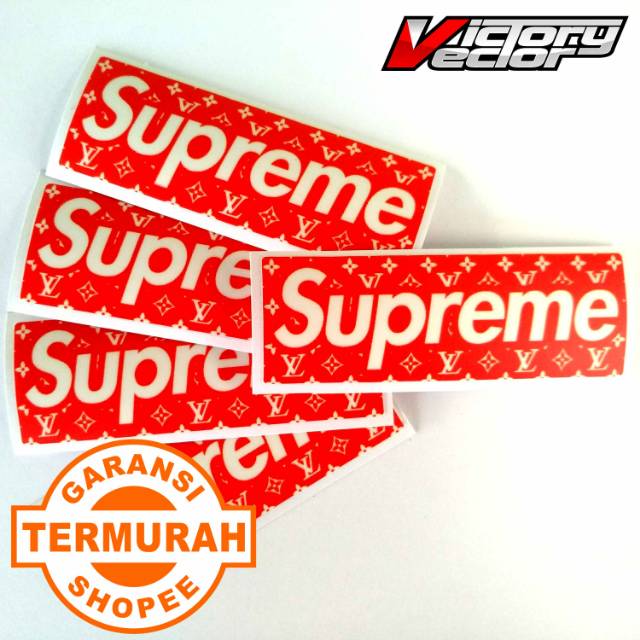 Jual Sticker Supreme ft Louis Vuitton (Decal) | Shopee Indonesia
