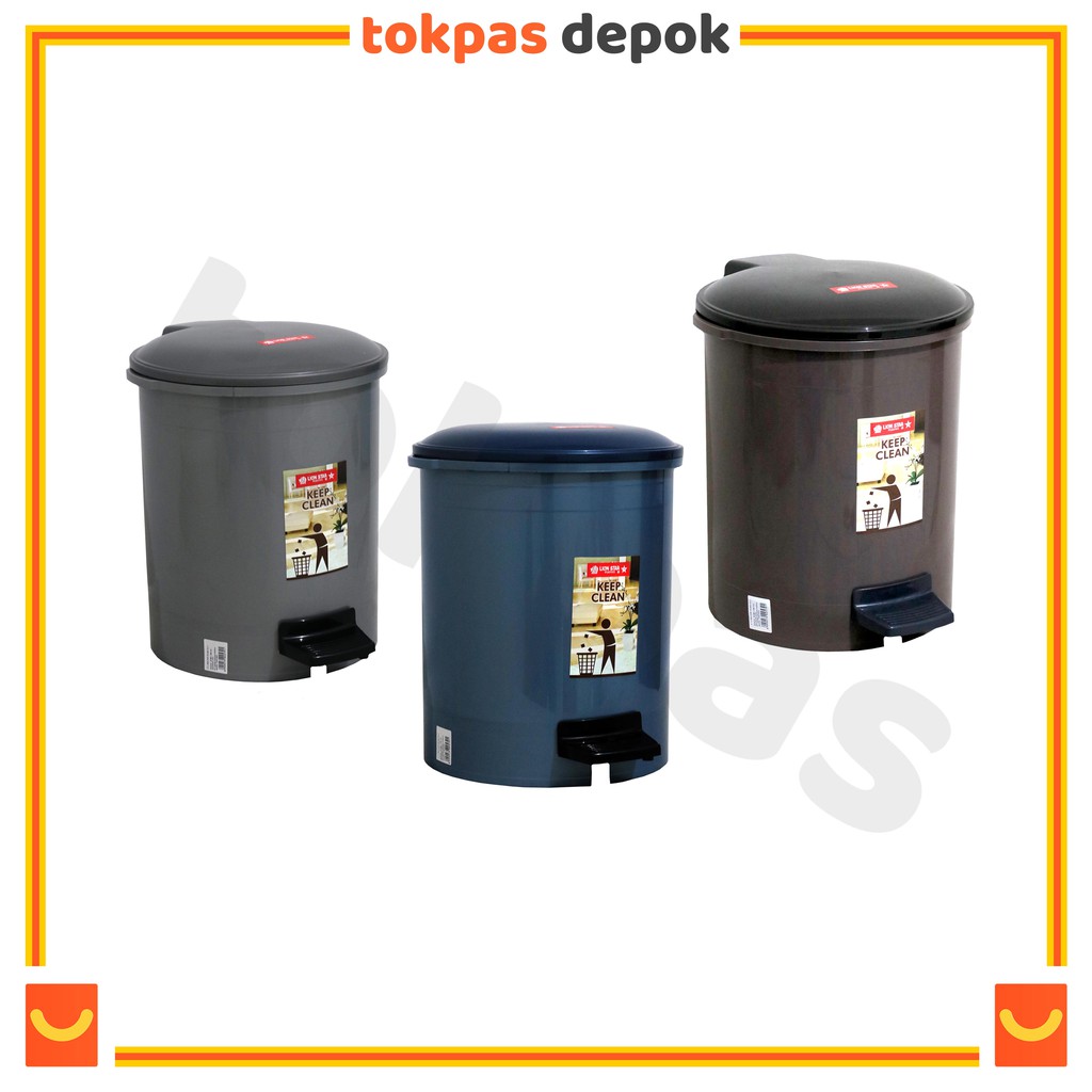 Jual Tempat Sampah Injak Bundar 10 L Dustbin C 11 Lion Star LS-119 | Shopee Indonesia