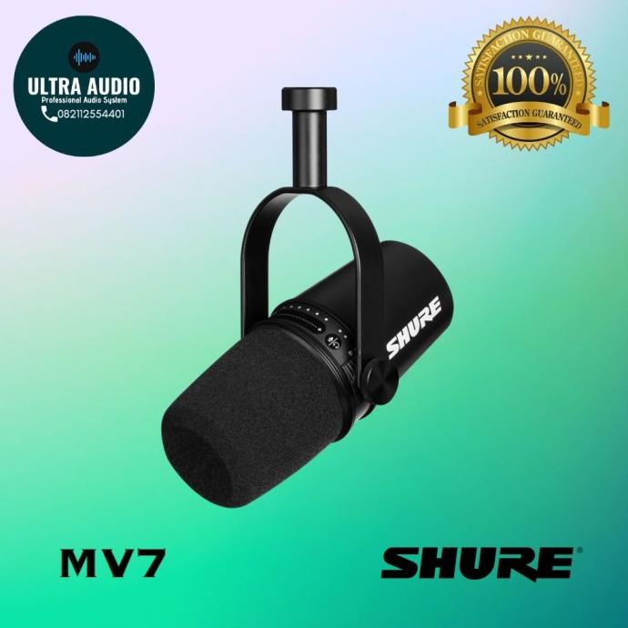 Jual Shure MV7 / MV 7 / MV-7 Podcast Microphone ORIGINAL | Shopee Indonesia