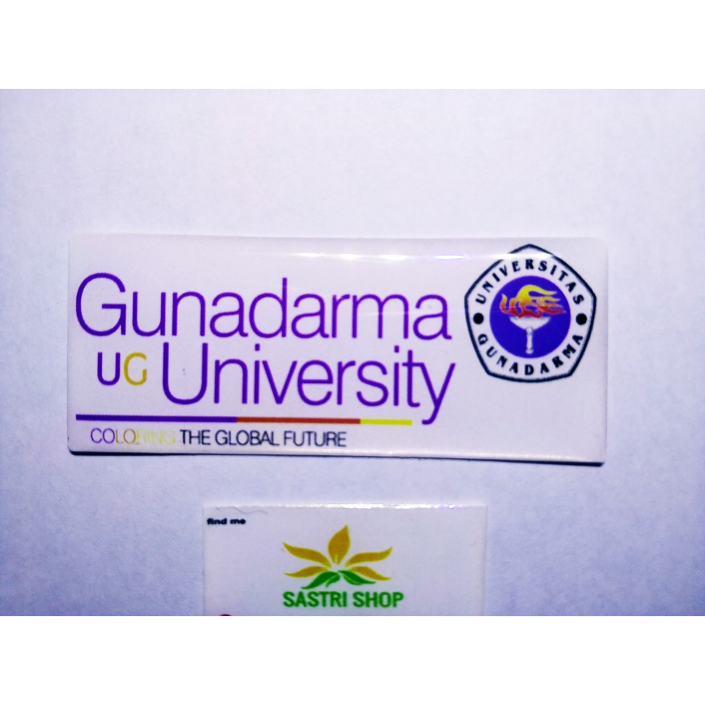 Jual Stiker Timbul atau Stiker Emblem Universitas Gunadarma Limited ...