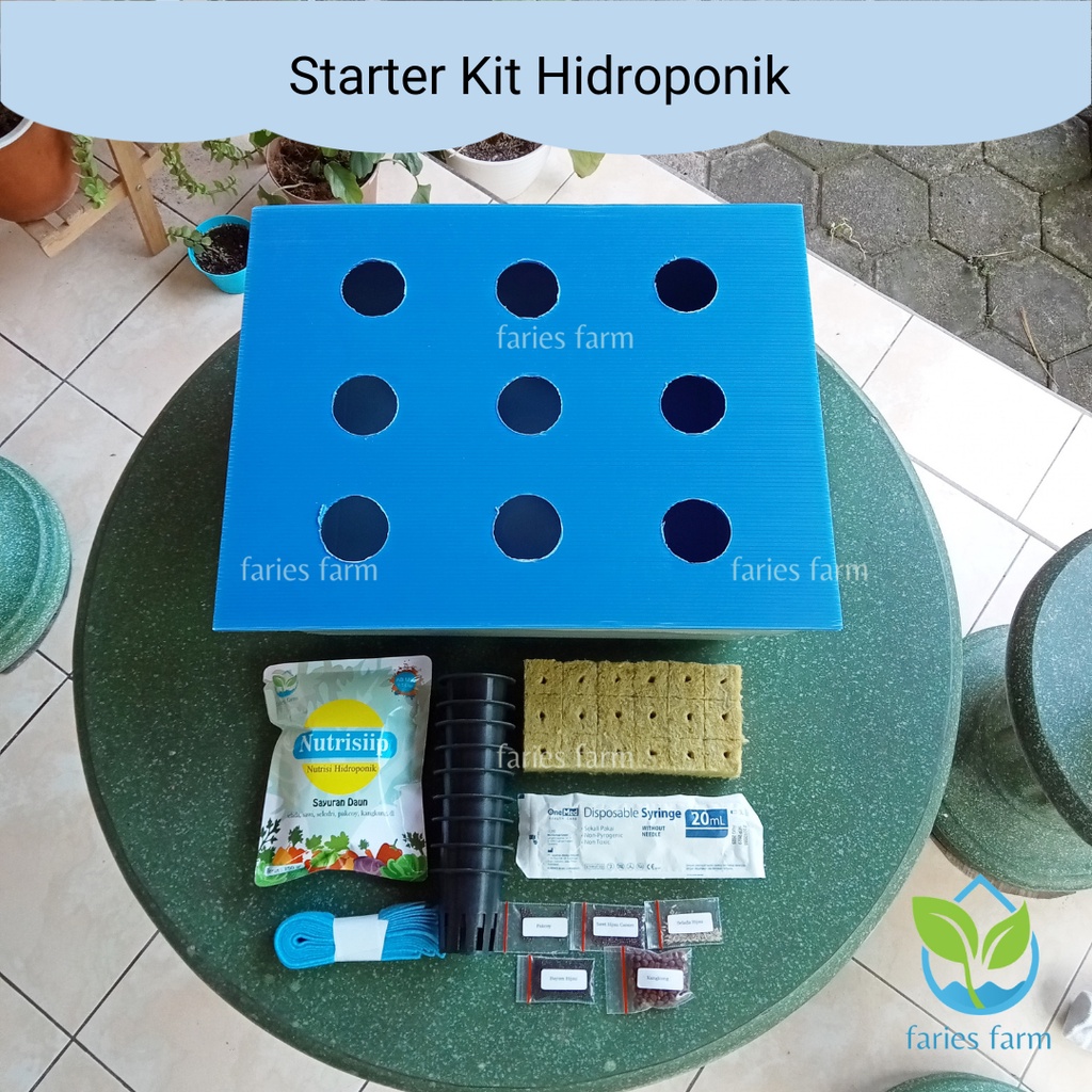 Jual Starter Kit Hidroponik Paket Lengkap Hidroponik Pemula Sistem Wick ...
