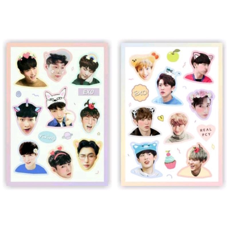 Jual Kpop Stiker Cute EXO Ready semua member (Baca Deskripsi ...