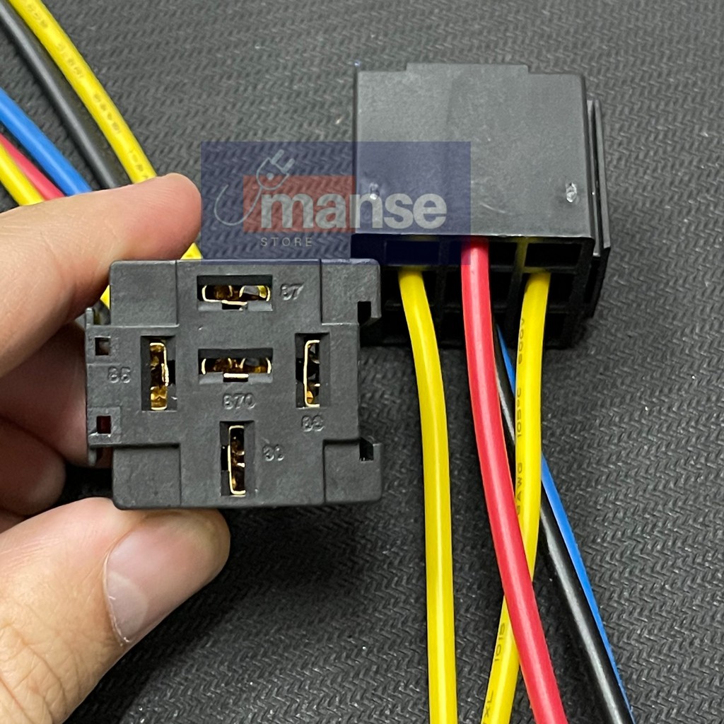 Jual Socket Relay Klakson + Kabel / Kabel Soket Relay 4 / 5 kaki pin ...