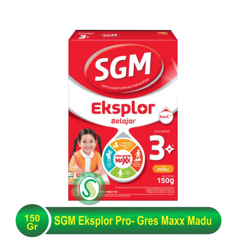 Jual Sgm Eksplor 3+ Pro-Gressmaxx Susu Pertumbuhan Madu 150G | Shopee ...
