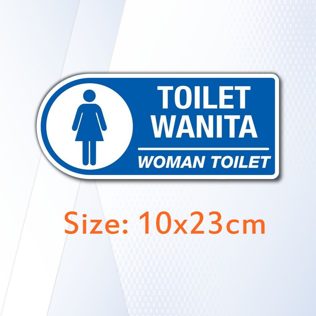 Jual Signage Rambu Toilet Wanita Woman Toilet Sign PVC Tebal 5mm ...