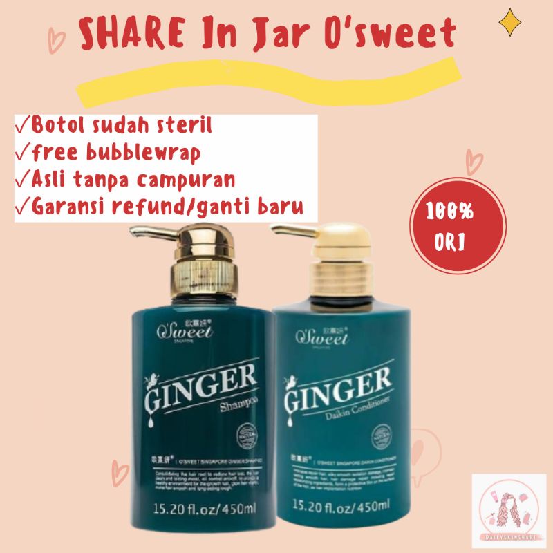 Jual OSweet Ginger Singapore Shampoo Daikin Conditioner 100ml Osweet ...