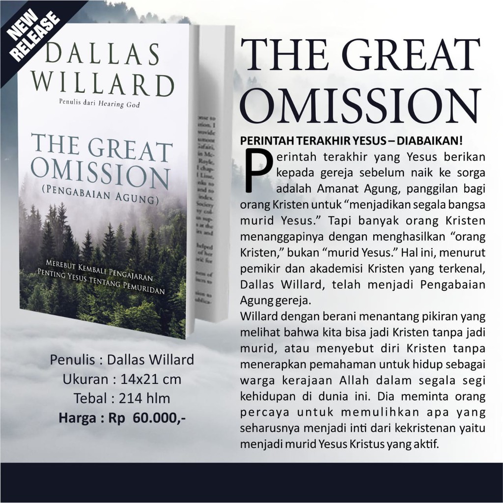 Jual PENGABAIAN AGUNG-THE GREAT OMISSION - Merebut Kembali Pengajaran ...