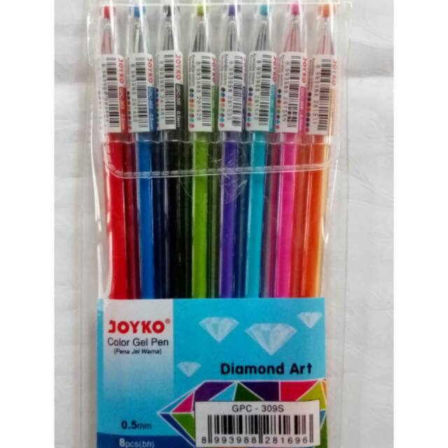 Jual Pena Jel Joyko Diamond Art (8 warna berbeda) | Shopee Indonesia