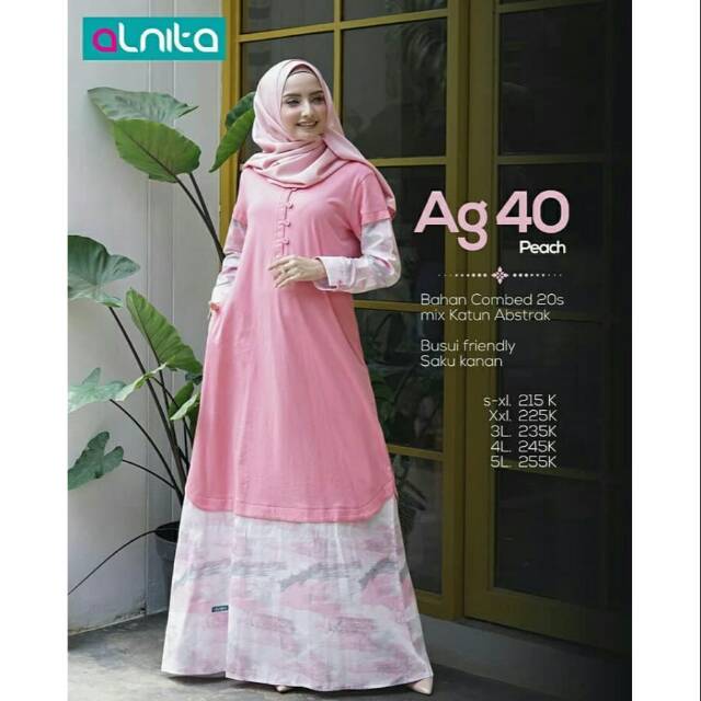 Jual ALNITA AG 40 PEACH | Shopee Indonesia