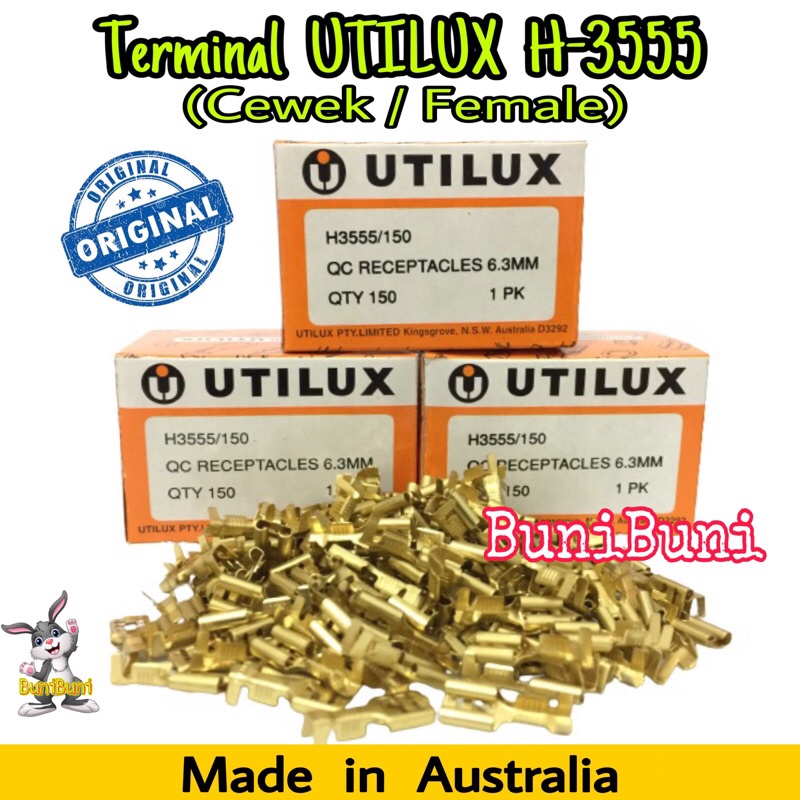 Jual Terminal Skun Utilux Gepeng Cewek / Terminal Utilux Gepeng Female Cewe Perempuan H3555 ...