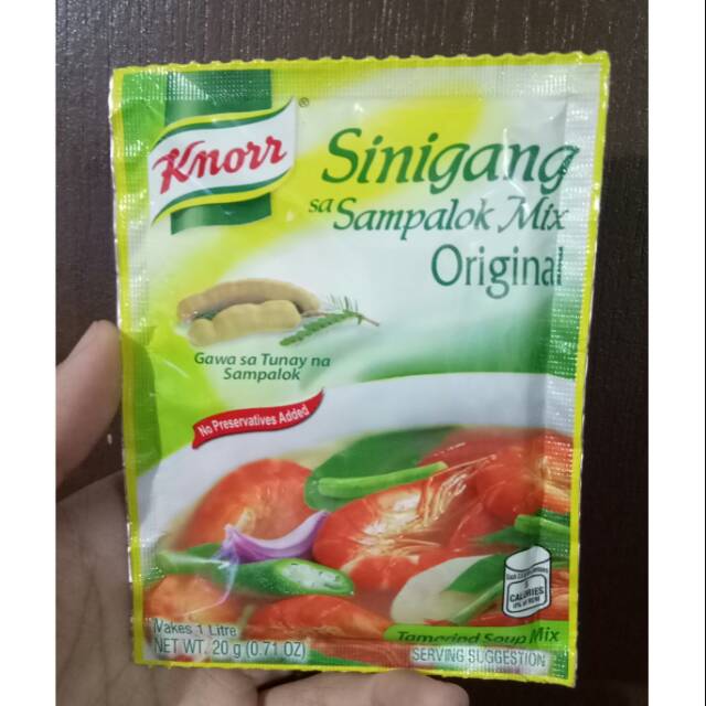Jual Knorr Sinigang Sa Sampalok Mix Original / Tamarind Soup Mix / Bumbu Sayur Asem | Shopee ...