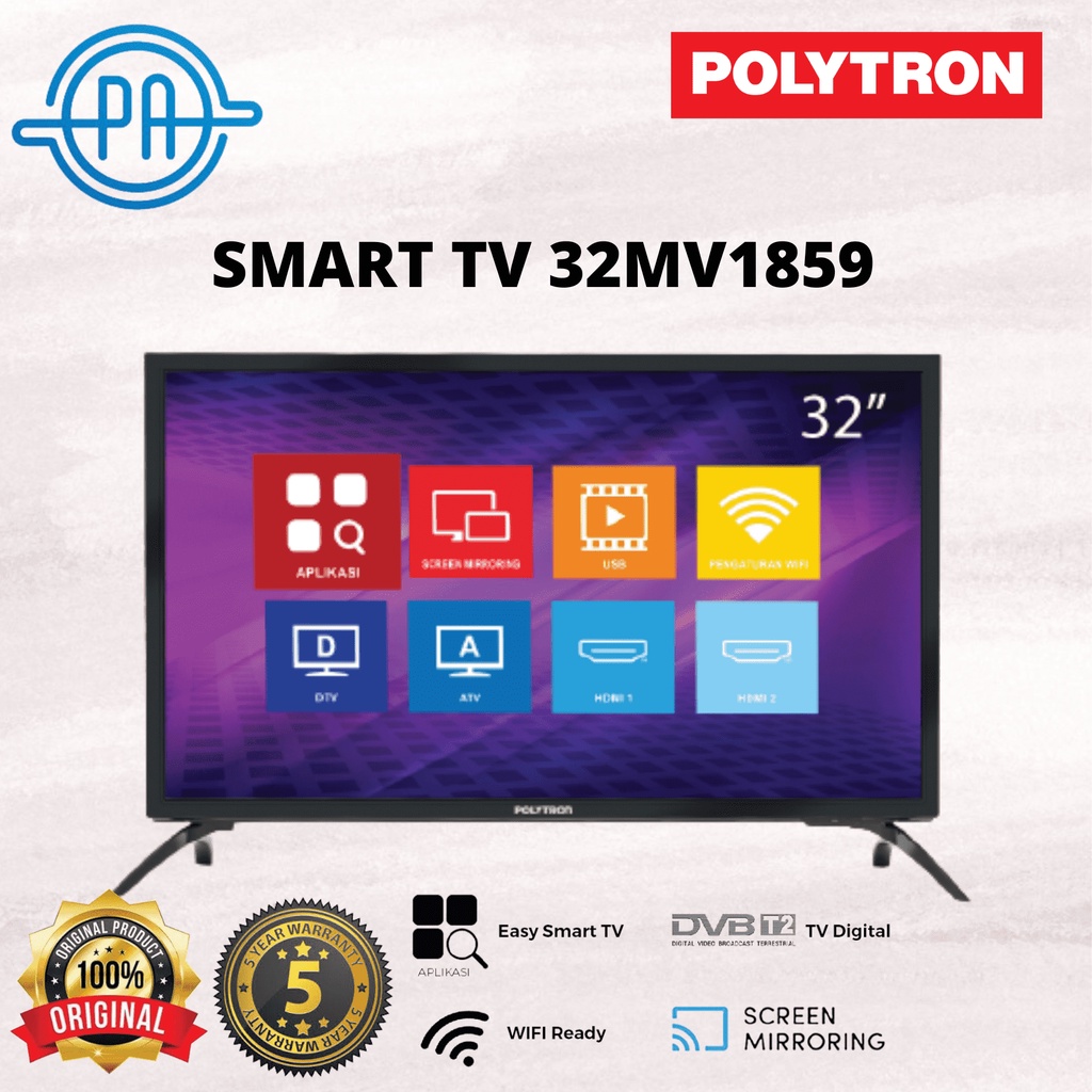 Jual POLYTRON SMART DIGITAL 32 INCH TV 32" PLD 32CV1869 | Shopee Indonesia
