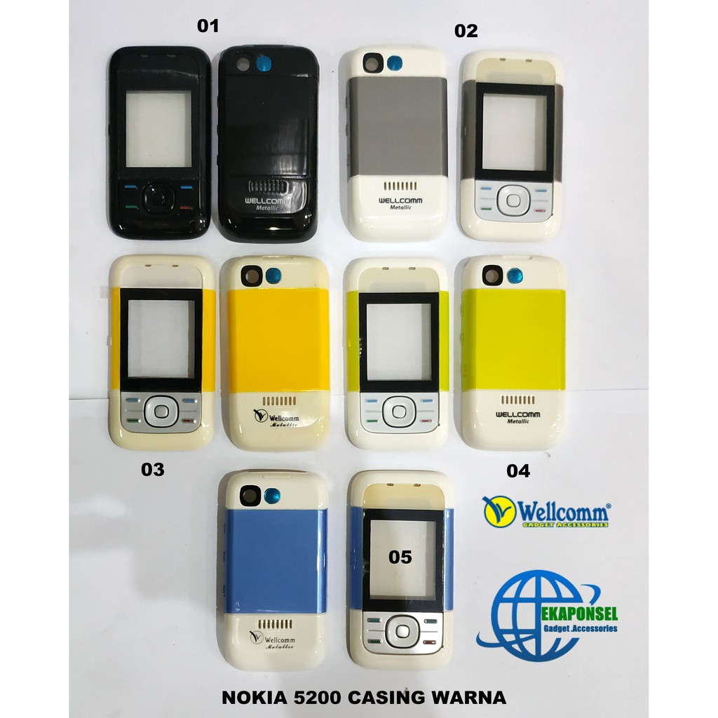 Jual NOKIA 5200 CASING WARNA WELLCOMM | Shopee Indonesia