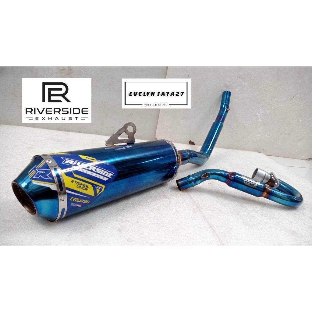 Jual Knalpot CRF KLX DTRACKER WR155 Original RIVERSIDE Exhaust Type ...