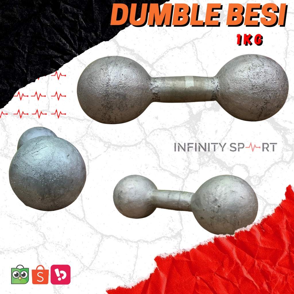 Jual Dumble / Barbel / Dumble Besi 1 KG | Shopee Indonesia