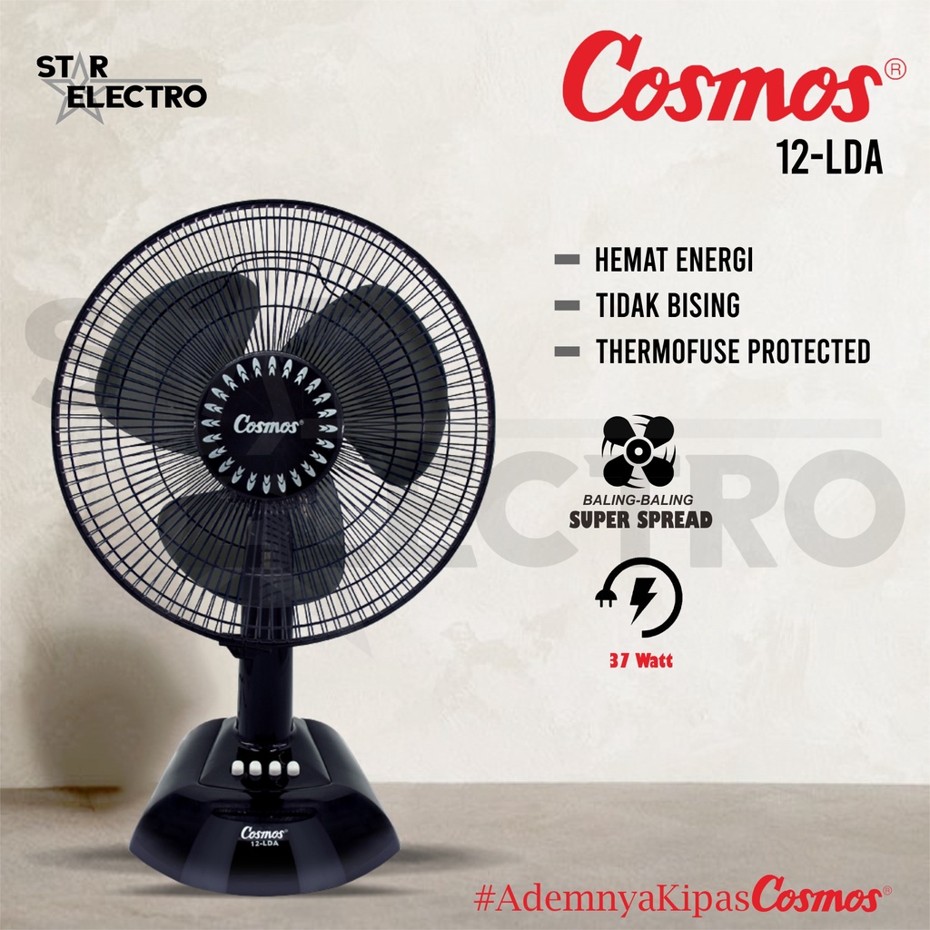 Jual Kipas Angin Meja Cosmos 12"Inch 12-LDA 12-DAR 12-DSE Desk Fan ...