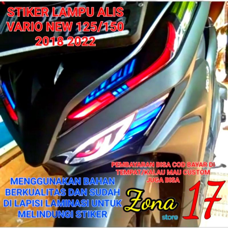 Jual Stiker Lampu Mata Elang Vario New 125 150 Shopee Indonesia