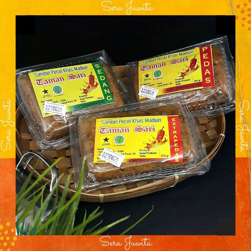 Jual Sambel Pecel Madiun Cap Taman Sari 250 gr, Oleh-oleh Khas Asli ...