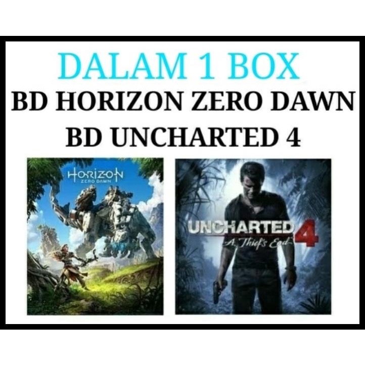 Jual KASET DVD PS4 Horizon Zero Dawn + Uncharted 4 in 1 Box | Shopee ...
