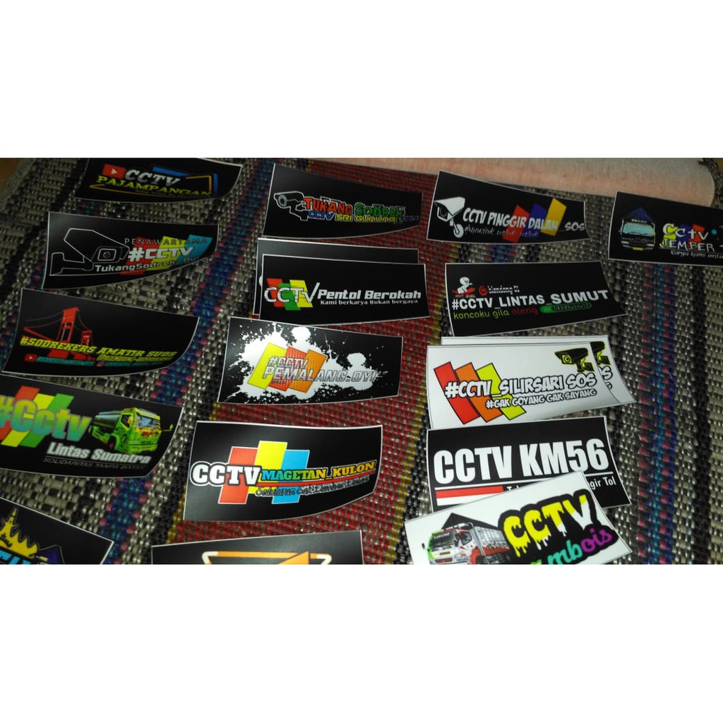 Jual CETAK STICKER CCTV TRUCK INDONESIA VYNIL LAMINASI DOFF SATUAN I ...