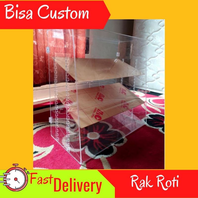 Jual RAK ROTI AKRILIK | RAK MINUMAN | AKSESORIS TOKO | BISA CUSTOM ...