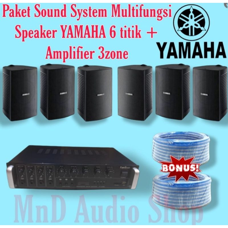 Jual PAKET SOUND SYSTEM RESTO CAFE SPEAKER YAMAHA MULTI FUNGSI VS 6 /6 TITIK +AMPLIFEIR 3ZONE ...