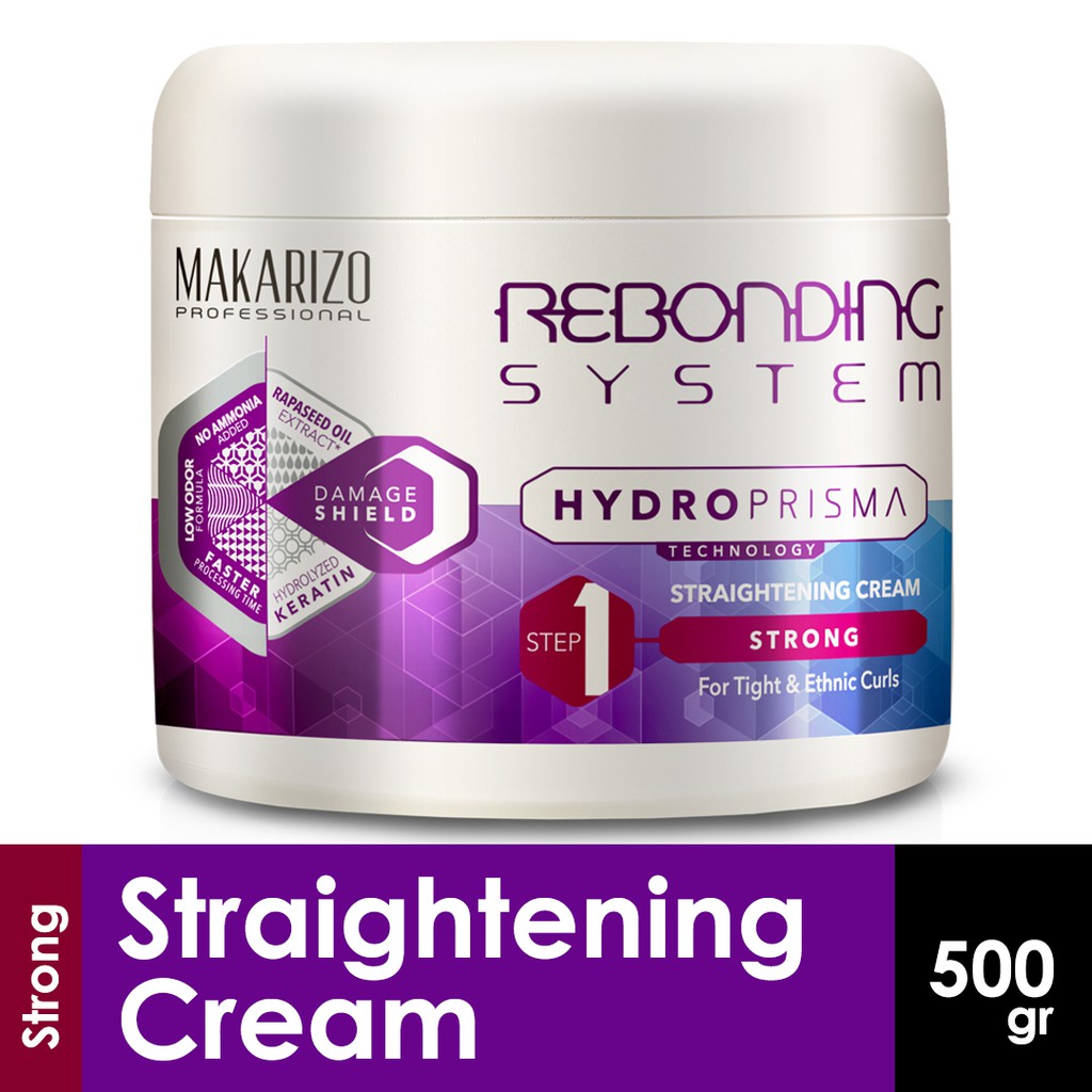 Jual Makarizo Professional Rebonding System HydroPrisma Cream Strong 500 mL | Shopee Indonesia