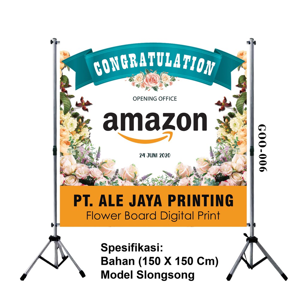 Jual Karangan Bunga Digital Printing - Grand Opening - papan Bunga ...