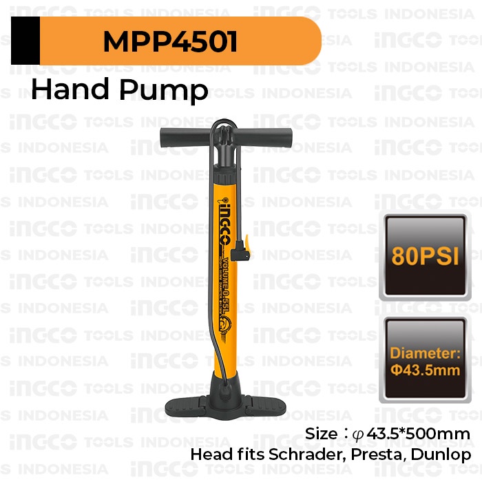 Jual Hand Pump (50cm) INGCO MPP4501 - Pompa Angin Manual Tangan Ban ...