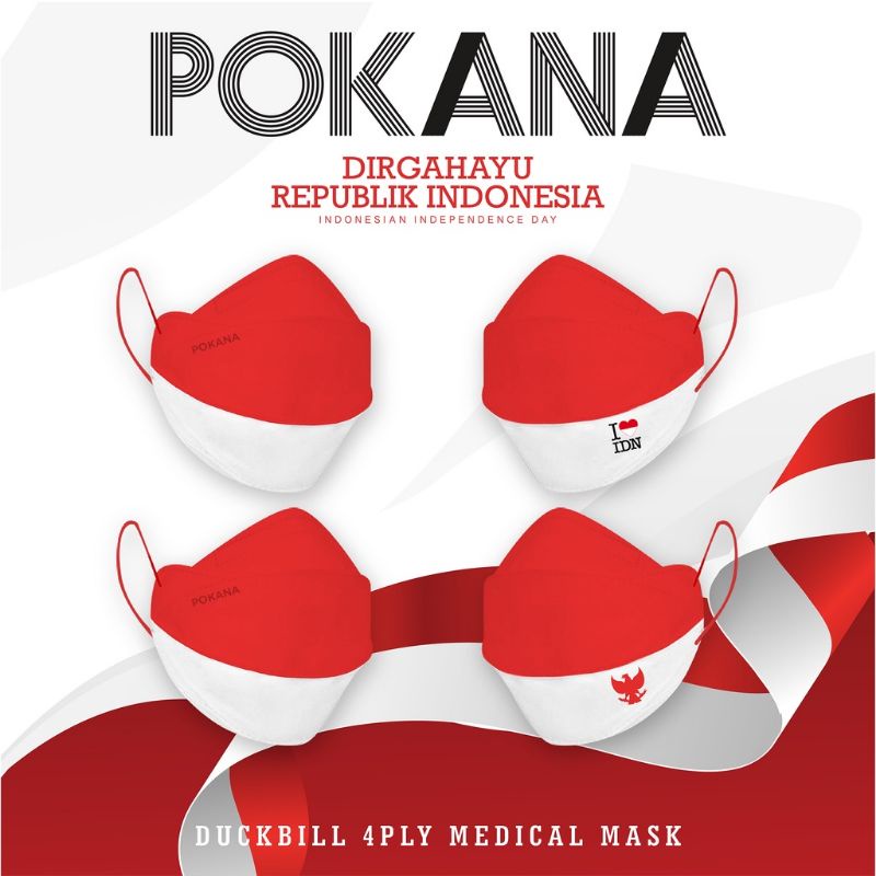 Jual 25PCS MASKER 4D MERAH PUTIH EDISI KEMERDEKAAN LIMITED EDITION ...