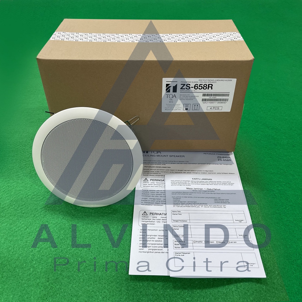 Jual TOA ZS-658R (Ceiling Speaker 6W / Speaker Plafon 6W / ZS 658 R) | Shopee Indonesia