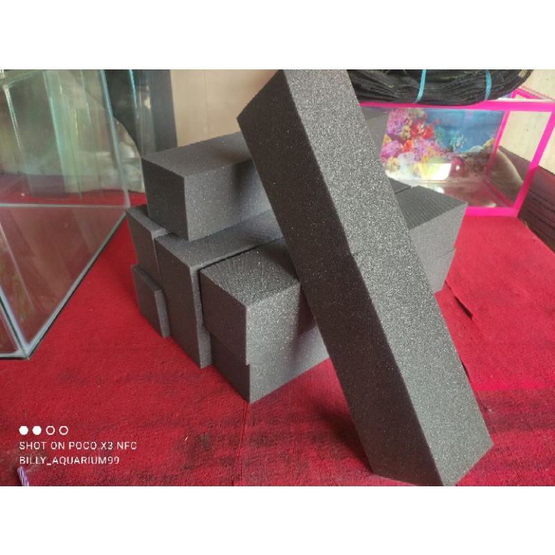 Jual BUSA SPONGE SPONS FILTER BALOK AQUARIUM KOLAM 50 CM busa balok ...