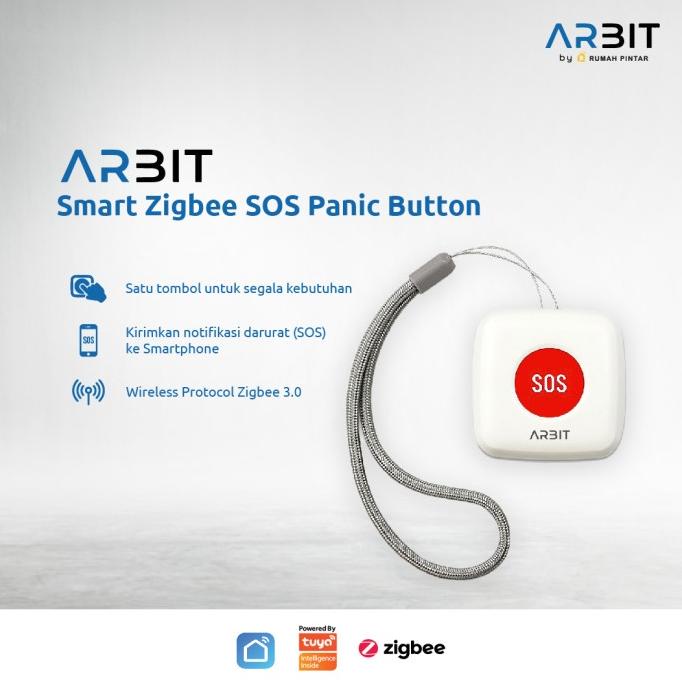 Jual ARBIT - Smart Zigbee SOS PANIC Button TUYA | Shopee Indonesia