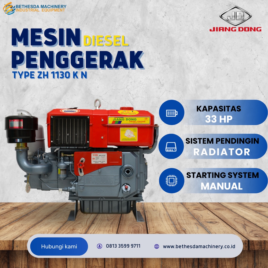 Jual Mesin Penggerak 33 hp - Jiang dong Diesel 33hp ZH1130 KN Radiator 33pk | Shopee Indonesia