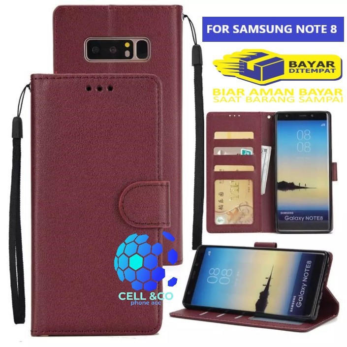 Jual Flip cover SAMSUNG NOTE 8 Flip case buka tutup kesing hp casing ...